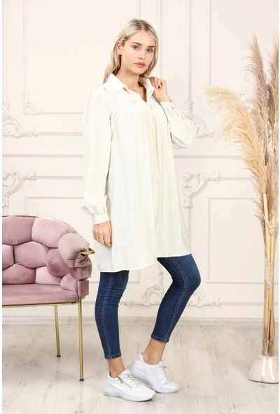 Epaavm Taşlı Düğmeli Kadın Tunik