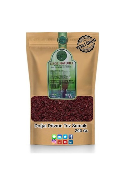 Sumak Öğütülmüş (Ev Yapımı Dövme) 200 Gr. Sumak Öğütülmüş (Ev Yapımı Dövme) 200 Gr.