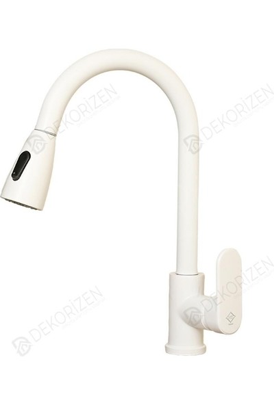 Dekorizen Beyaz Menekşe Spi̇ralli̇ Batarya