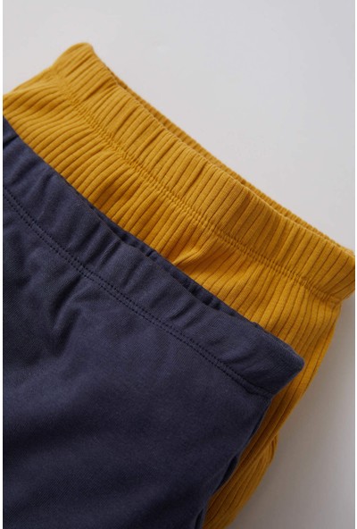 DeFacto Erkek Bebek Regular Fit 2li Ribana PANTOLON Y1894A222AU DeFacto Erkek Bebek Regular Fit 2li Ribana PANTOLON Y1894A222AU