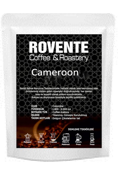 Kamerun Nitelikli Yöresel Çekirdek Kahve 1000 gr Kamerun Nitelikli Yöresel Çekirdek Kahve 1000 gr