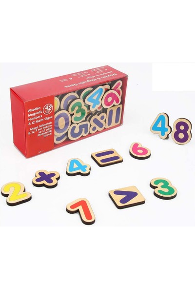Oyuncakmatik Mıknatıslı Sayılar ve Işaretler Ahşap Eğitici Set