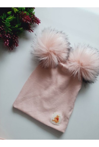 EyER Shoping Kız Çocuk Ribana Ponponlu Bere Şapka EyER Shoping Kız Çocuk Ribana Ponponlu Bere Şapka