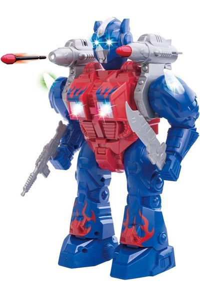 Oyuncakmatik Armored Sesli ve Işıklı Füze Atan Robot