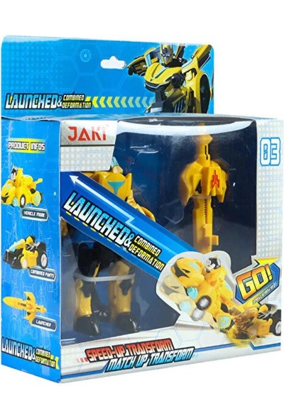Fırlatmalı Transformes Robot Araba Set Fırlatmalı Transformes Robot Araba Set