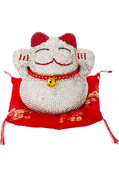 Lucky Cat Büyük Taşlı Lucky Cat 11 x 12 cm