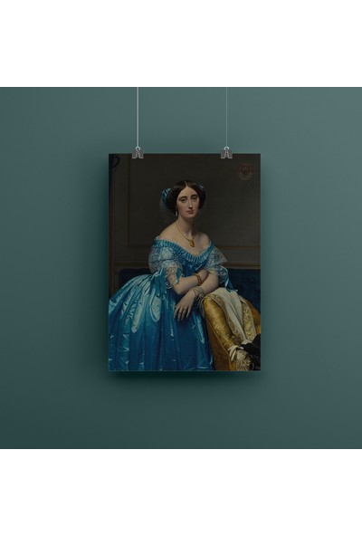 Exactinus Broglie Prensesi Poster (The Princesse De Broglie) - Jean Auguste Dominique Ingres Exactinus Broglie Prensesi Poster (The Princesse De Broglie) - Jean Auguste Dominique Ingres