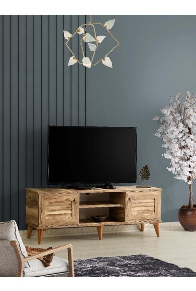 110 cm Panjurlu Tv Sehpası Pasifik Ceviz 110 cm Panjurlu Tv Sehpası Pasifik Ceviz