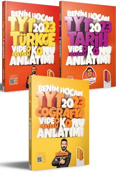 Benim Hocam Yayınları Benim Hocam 2023 TYT Türkçe Tarih Coğrafya Konu Anlatımı 3 Lü Set Benim Hocam Yayınları Benim Hocam 2023 TYT Türkçe Tarih Coğrafya Konu Anlatımı 3 Lü Set