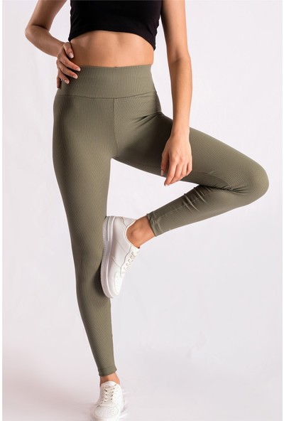 Gils Butik Fitilli Çağla Yeşili Tayt