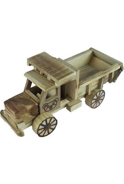 Ahşap El Yapımı Dekoratif Kamyon Çocuk Oyuncak