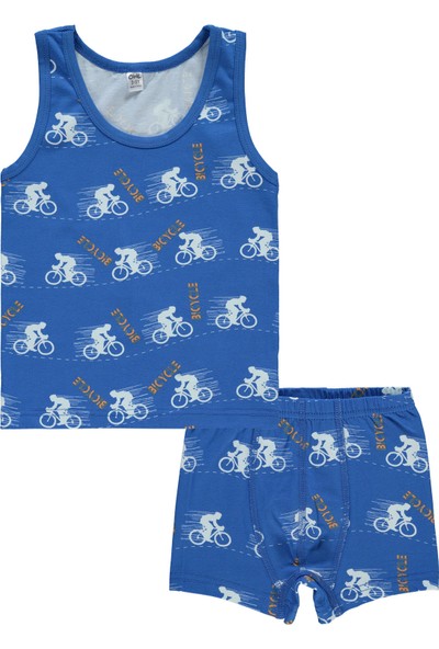 Civil Boys Erkek Çocuk Iç Çamaşır Takımı 2-10 Yaş Saks Mavisi