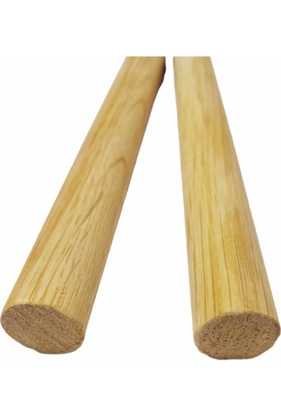 Ncy Home Ritim Çubuğu 4 Adet Fırınlanmış Meşe Pürüzsüz 21 cm 20 mm