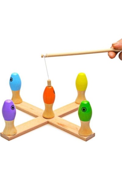 Montessori Ahşap 3 Ü 1 Arada Oyun Seti Bowling Balık Tutma Halka Oyunu Montessori Ahşap 3 Ü 1 Arada Oyun Seti Bowling Balık Tutma Halka Oyunu
