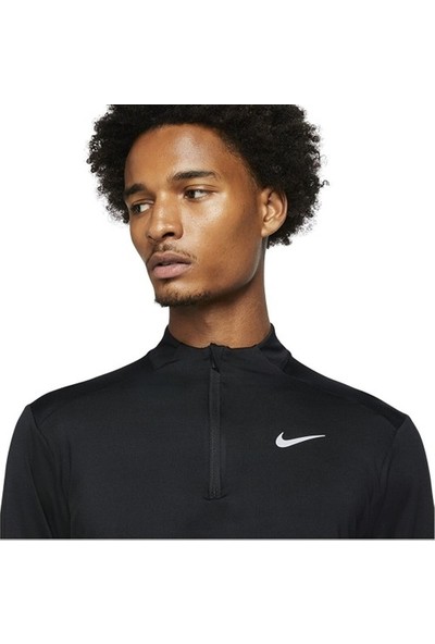 Nike Dri-Fit 1/2-Zip DJ0531-010 Running Long-Sleeve Erkek Tişört