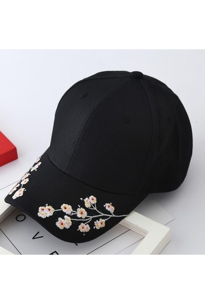 Xphone Store Simetrik Çiçek Desenli Şapka - Siyah (Yurt Dışından) Xphone Store Simetrik Çiçek Desenli Şapka - Siyah (Yurt Dışından)