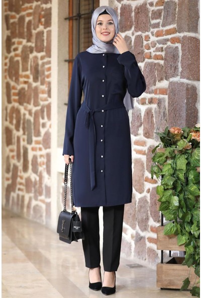 Modaviki Nadide Tunik Lacivert NDY14