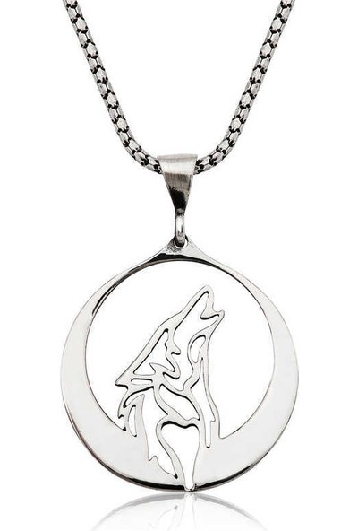 York Nevada Gümüş Bozkurt Kolye York Nevada Gümüş Bozkurt Kolye