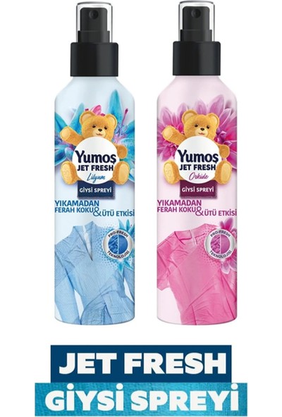 Yumoş Jet Orkide - Lilyum Giysi Spreyi 2 Adet x 200 ml Yumoş Jet Orkide - Lilyum Giysi Spreyi 2 Adet x 200 ml