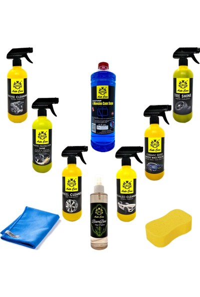Bi Auto Care 10 Parça Ultra Profesyonel Oto Bakım Seti Araba Yıkama Temizlik Cila Seti 500 ml Bi Auto Care 10 Parça Ultra Profesyonel Oto Bakım Seti Araba Yıkama Temizlik Cila Seti 500 ml