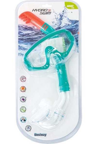 Bestway Secret Maske ve Şnorkel Set-Turkuaz
