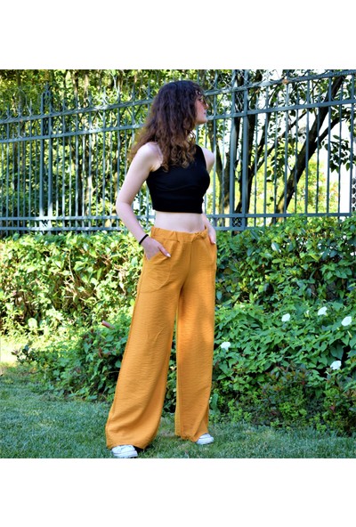 Pasaklı Giyim Kadın Keten Pantolon
