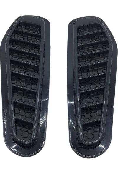 Şüscar Oto Universal Piano Black Kaput Üstü Havalandırma Izgarası Venti Universal Air Scoop Ince Tip 2'li Şüscar Oto Universal Piano Black Kaput Üstü Havalandırma Izgarası Venti Universal Air Scoop Ince Tip 2'li