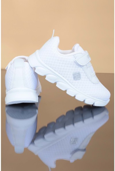 Kidessa 1221 Anatomik Taban Unisex Çocuk Spor Ayakkabı - NKT01221-BEYAZ-28