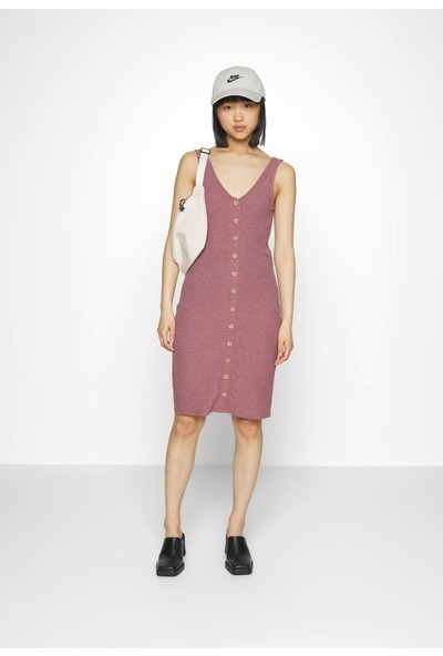 Only 15230765 Askili Komple Dugmeli Bayan Elbise - Gul Kurusu Only 15230765 Askili Komple Dugmeli Bayan Elbise - Gul Kurusu