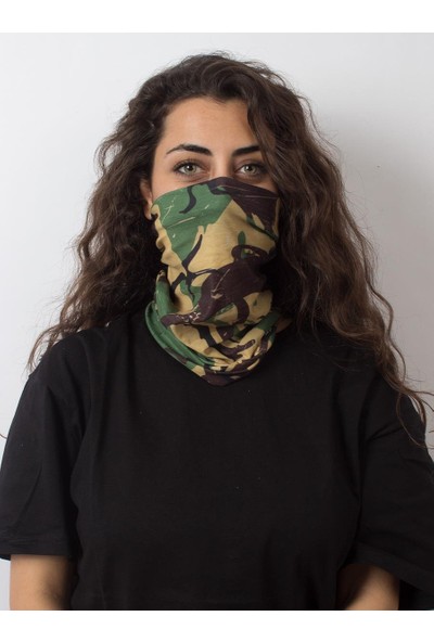 Kamuflaj Desenli Mikrofiber Baf Buff