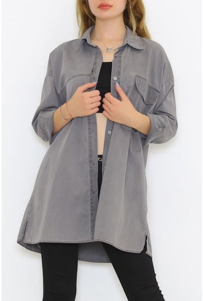 Tensel Kot Gömlek Füme - 1263.1174.