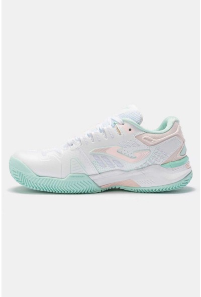 Joma Slam Junior White Turquoise Çocuk Tenis Ayakkabısı Joma Slam Junior White Turquoise Çocuk Tenis Ayakkabısı