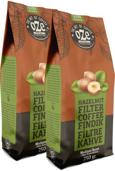 Oze Fındık Aromalı Filtre Kahve 2'li 250G