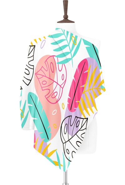 Alamodecor Karışık Renkli Pareo | Plaj Elbisesi | Iç Göstermeyen Parlak Kumaş | Çok Amaçlı Kumaş Alamodecor Karışık Renkli Pareo | Plaj Elbisesi | Iç Göstermeyen Parlak Kumaş | Çok Amaçlı Kumaş