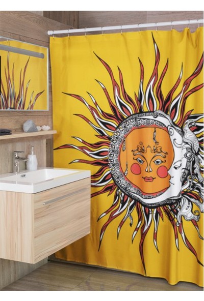 Alamodecor Duş Perdesi | Banyo Perdesi Tek Kanat 150 x 200 cm