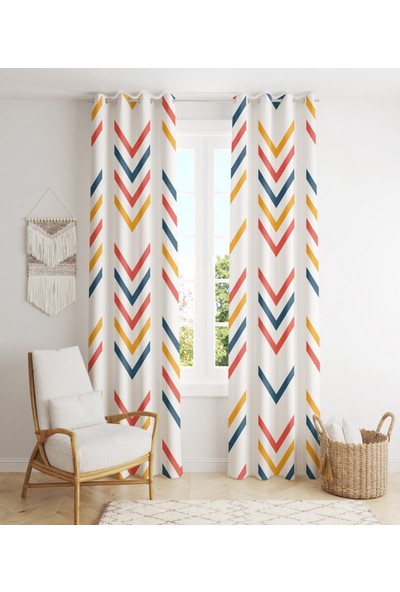 Çift Kanat Fon Perde | Baskılı Karartma Perdesi | Güneşlik 280X260 Çift Kanat Fon Perde | Baskılı Karartma Perdesi | Güneşlik 280X260