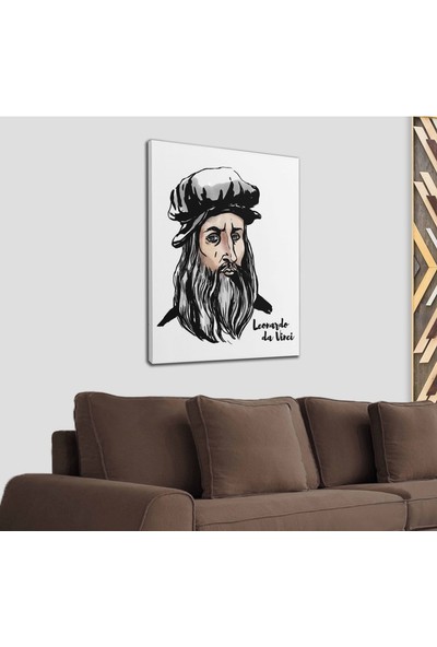 bebekokusu Leonardo Da Vinci Dekoratif Kanvas Tablo 1232 bebekokusu Leonardo Da Vinci Dekoratif Kanvas Tablo 1232