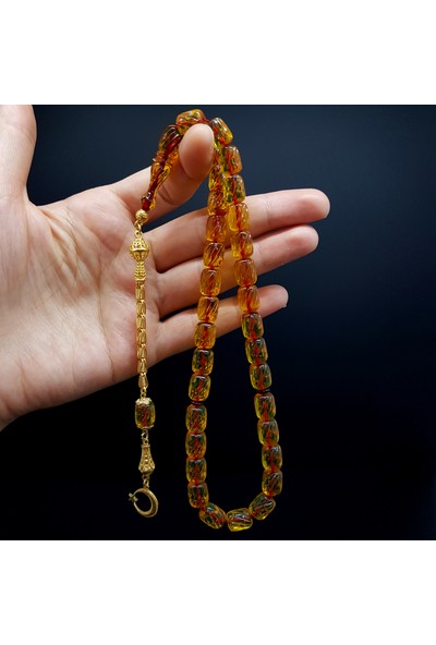 Kehribar Diyarı Özel Faseta Kesim Koyu Sarı Ateş Kehribar Kehribar Diyarı Özel Faseta Kesim Koyu Sarı Ateş Kehribar