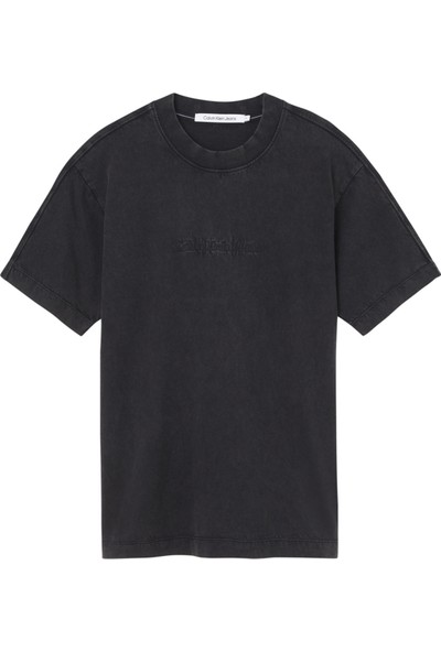 Calvin Klein Bisiklet Yaka Düz Gri Erkek T-Shirt J30J320191-PT2_INSTITUTIONAL