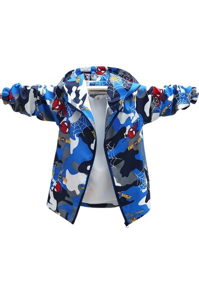 Tarz Çocuk Erkek Çocuk Su Geçirmez Örümcek Adam Yağmurluk Tarz Çocuk Erkek Çocuk Su Geçirmez Örümcek Adam Yağmurluk