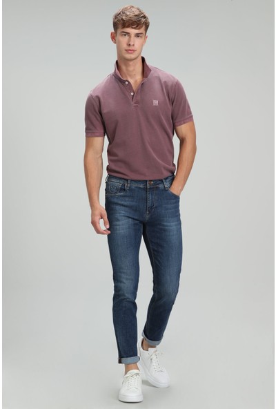 Lufian Jos Smart Jean Erkek Pantolon Slim Fit Mavi Lufian Jos Smart Jean Erkek Pantolon Slim Fit Mavi