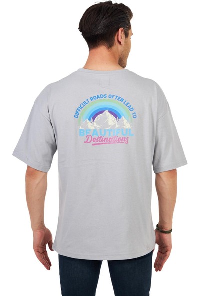 Ghassy Co. Erkek Oversize Sırt ve Göğüs Baskılı Outdoor Tshirt Beat Ghassy Co. Erkek Oversize Sırt ve Göğüs Baskılı Outdoor Tshirt Beat