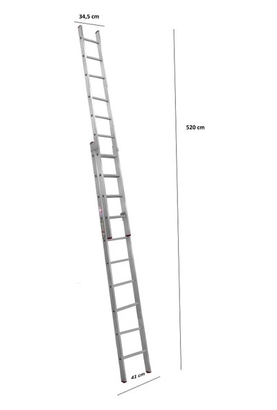 Sözbir 3+3 Toplam 6 Metre Alüminyum Sürgülü Merdiveni Sözbir 3+3 Toplam 6 Metre Alüminyum Sürgülü Merdiveni