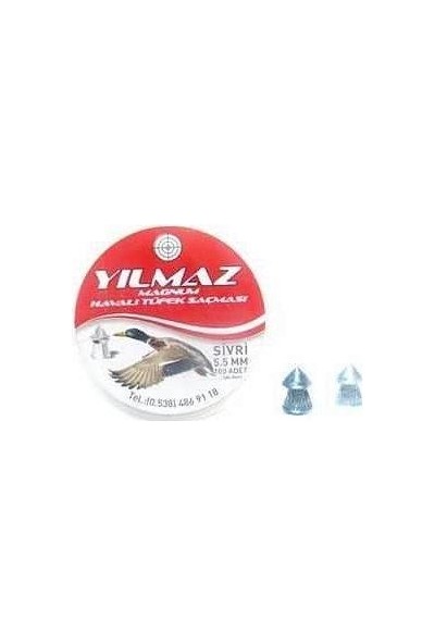 Yılmaz 5.5 mm Havalı Saçması 100 Adet Yılmaz 5.5 mm Havalı Saçması 100 Adet