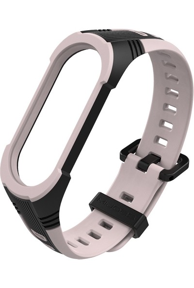 Mijobs Xiaomi Mi Band 6/5 Siyah+Pembe Için Silikon Saat Band (Yurt Dışından) Mijobs Xiaomi Mi Band 6/5 Siyah+Pembe Için Silikon Saat Band (Yurt Dışından)