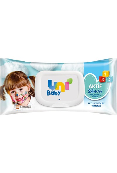 Uni Baby Islak Mendil 3 x 56 Yaprak 3'lü Uni Baby Islak Mendil 3 x 56 Yaprak 3'lü