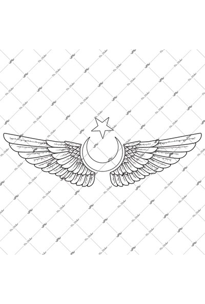 RFHLM97 Reflektif Kanatli Ay Yildiz