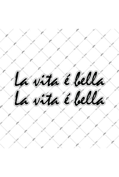 RFHLM111 La Vite E Bella Yazili Etiket Seti RFHLM111 La Vite E Bella Yazili Etiket Seti