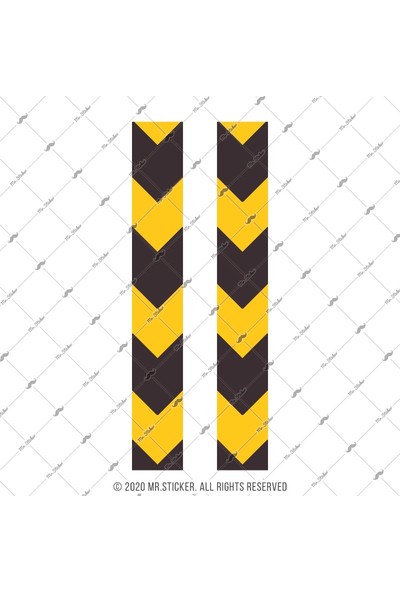 RFHLM176 Reflektif Canta Serit Etiketi Ikili Set-Sarı