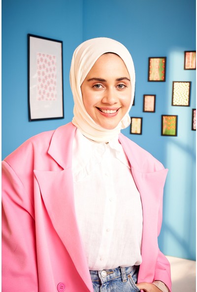 ASL Boutique Kraş White Şal